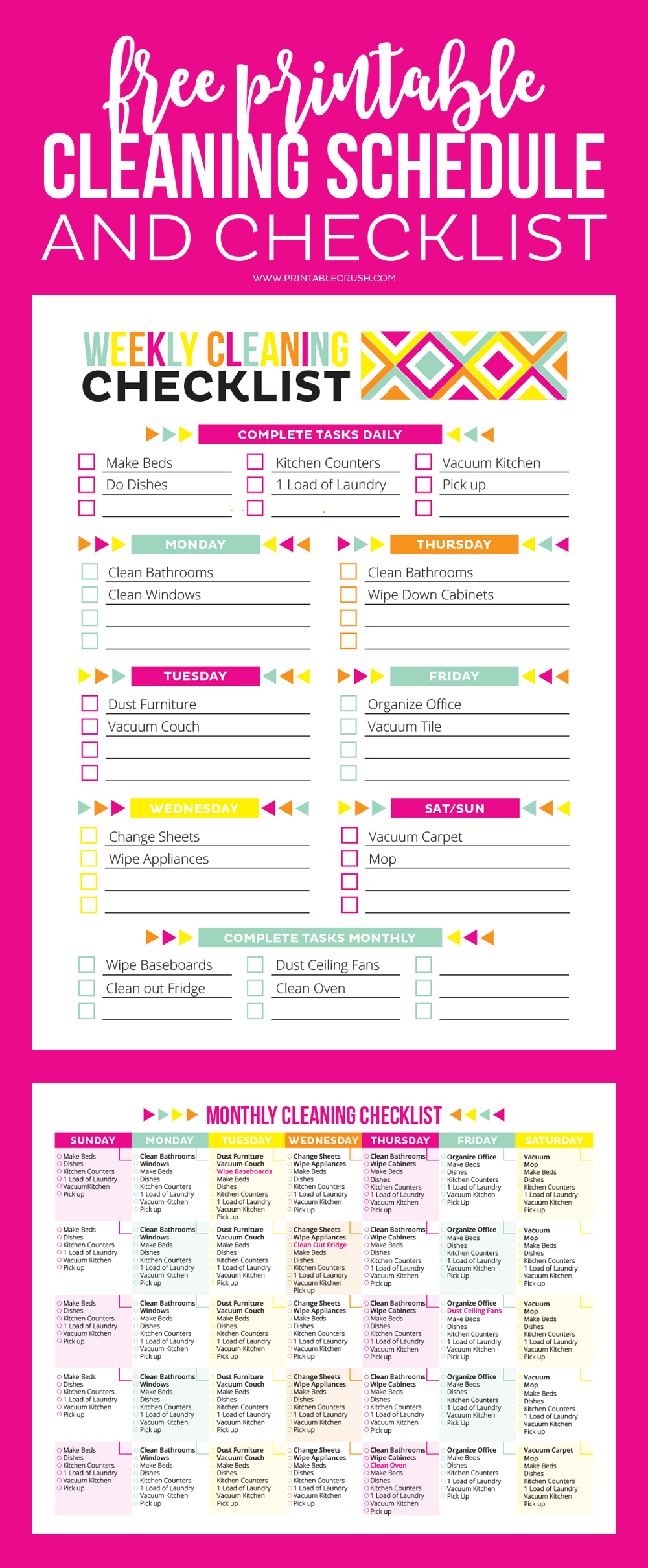 Dentrodabiblia Cleaning Schedule For Home